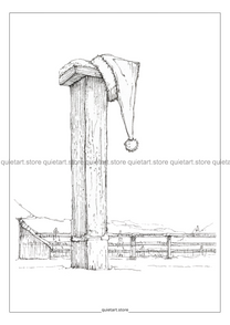 17 Christmas Watercolor Printable Coloring Pages (PDF Download) – Quiet Art